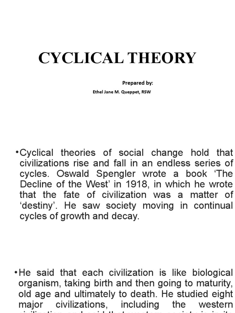 Cyclical Theory: Prepared by | PDF