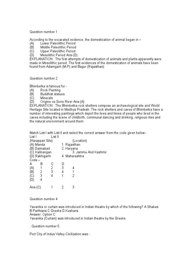 Ancient Indian History Quiz | PDF | Vedas | Ancient India