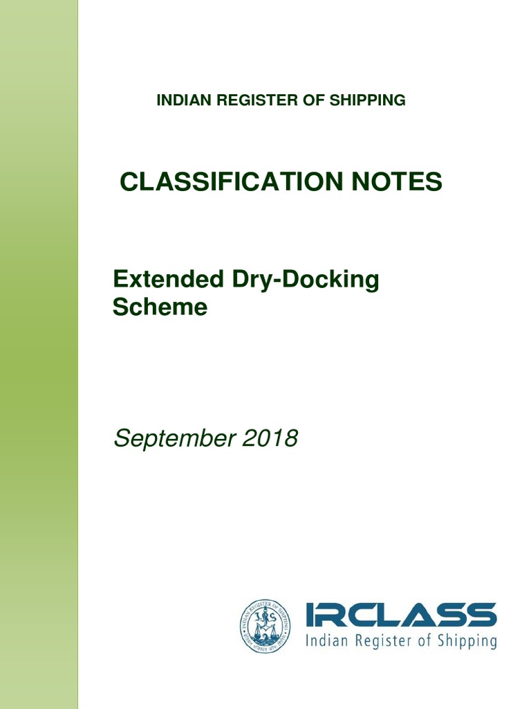 Extended Dry-Docking Scheme Guide | PDF | Underwater Diving | Ships