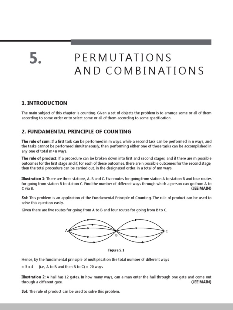 Permutation and Combination Theory | PDF | Permutation | Numbers
