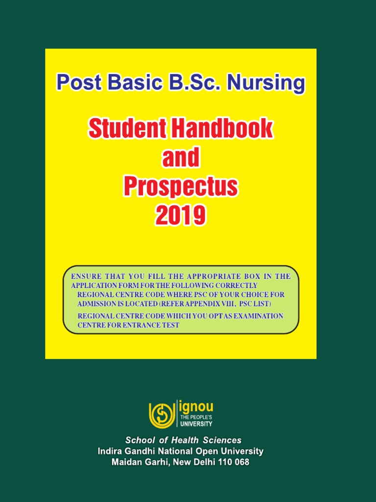 BSC Nursing Prospectus Dated 24-5-18 | PDF | University And College ...