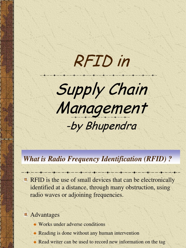 RFID Presentation | PDF | Radio Frequency Identification ...