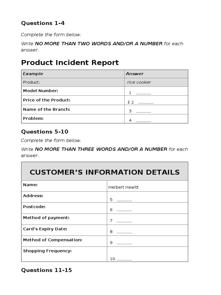 L T 3 Product Incident Report | PDF