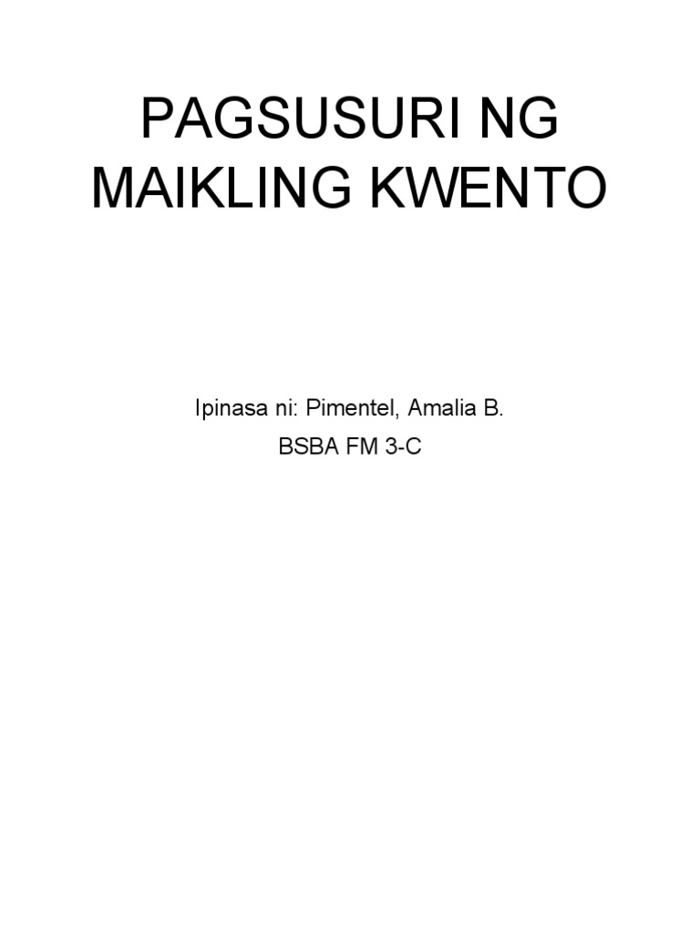 Pagsusuri PINKAW-at-BALITA-1 | PDF