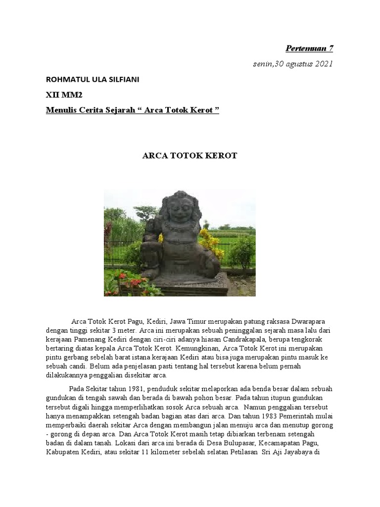 Arca Totok Kerot (Popy) | PDF | Sejarah