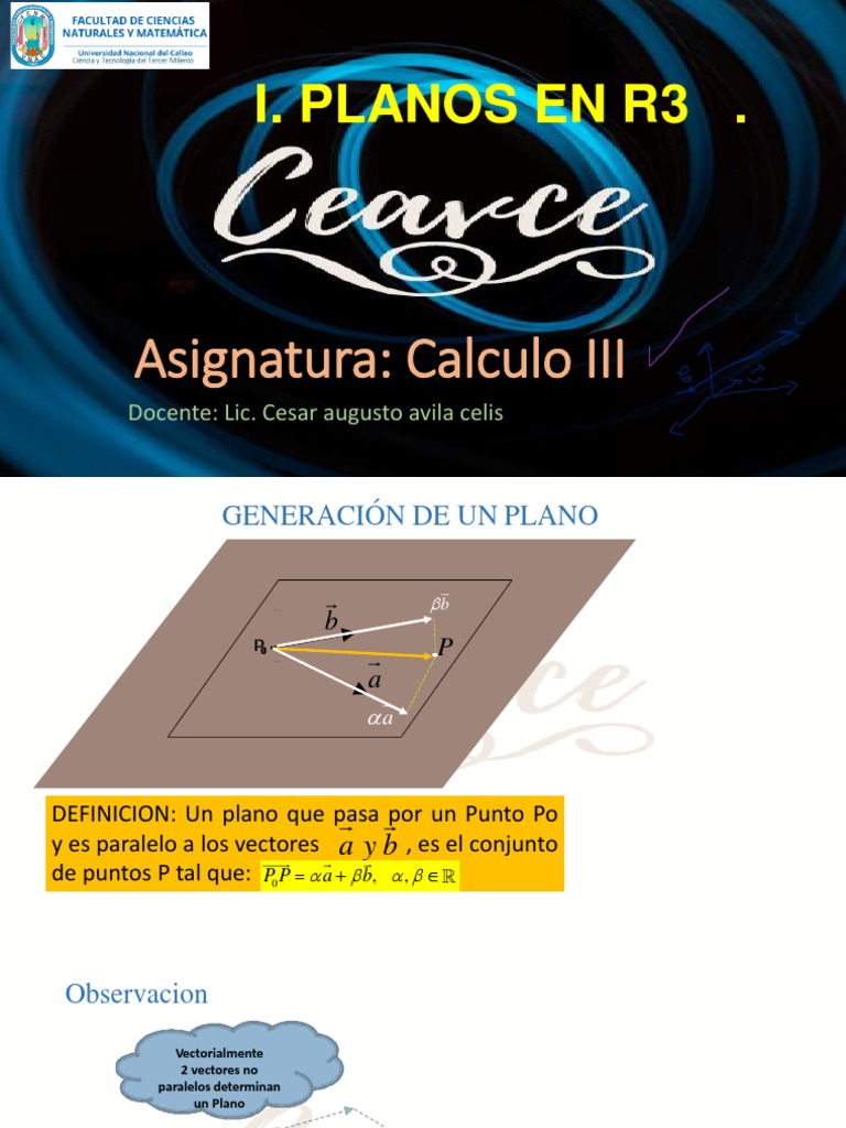 Clase 2 - 2 Planos en R3 | PDF | Geometria plana) | Sistema de ...