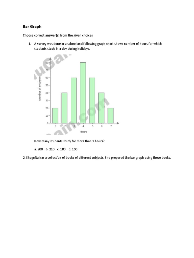 Analyzing Bar Graphs: Questions on Daily, Weekly and Yearly Consumption ...