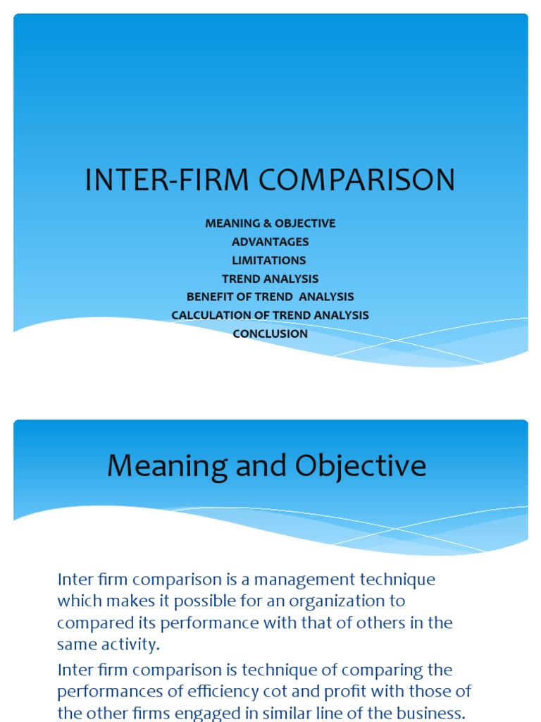Inter-Firm Comparison | PDF | Profit (Economics) | Business