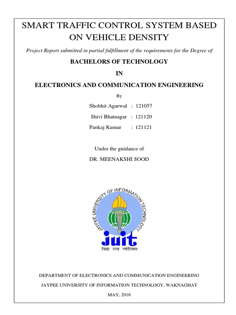 Smart Traffic Control System Based On Vehicle Density | PDF | Arduino ...