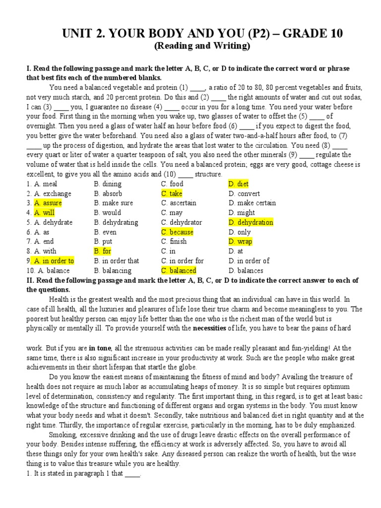 Unit 2 - G10 - N2 (P2) | PDF | Virus | Common Cold