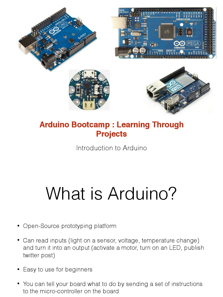 Arduino Bootcamp: Learning Through Projects | PDF
