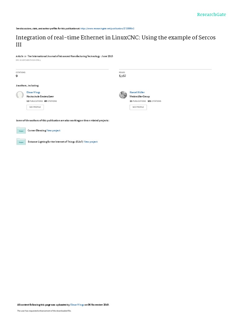 Real-Time Ethernet in LinuxCNC | PDF | Internet Protocol Suite | Port ...