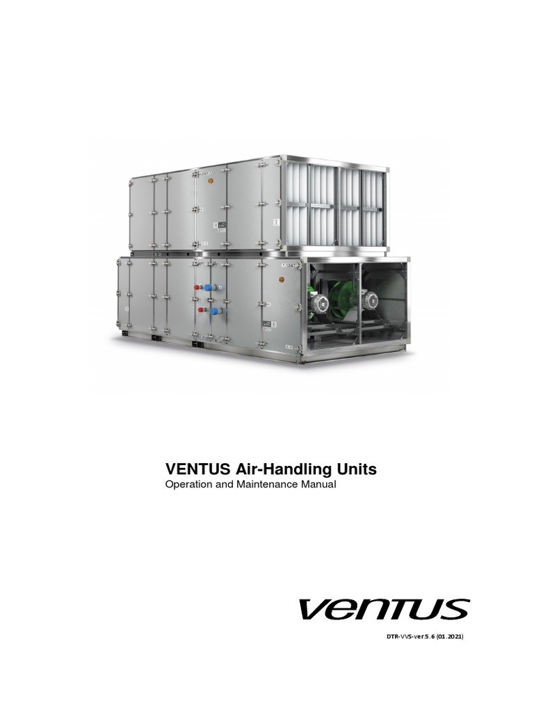 VENTUS Air-Handling Units: Operation and Maintenance Manual | PDF ...