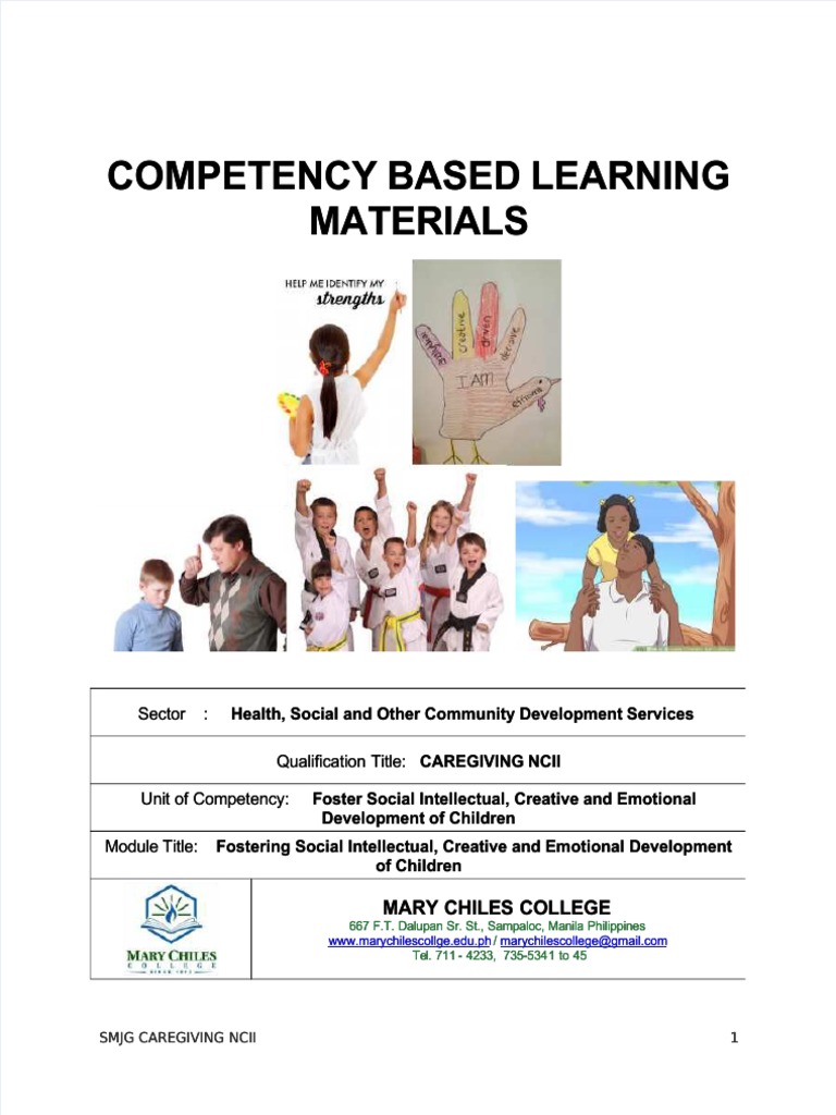 Foster Social, Intellectual, Creative and Emotional Development of ...