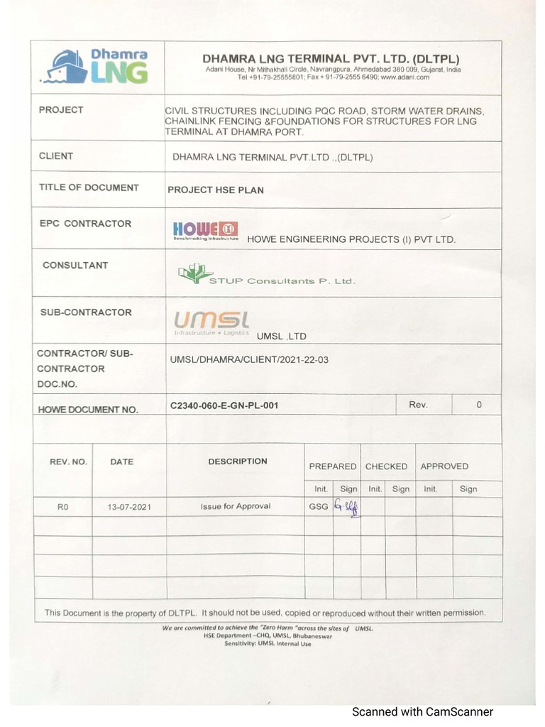 Hse Plan Top Sheet | PDF
