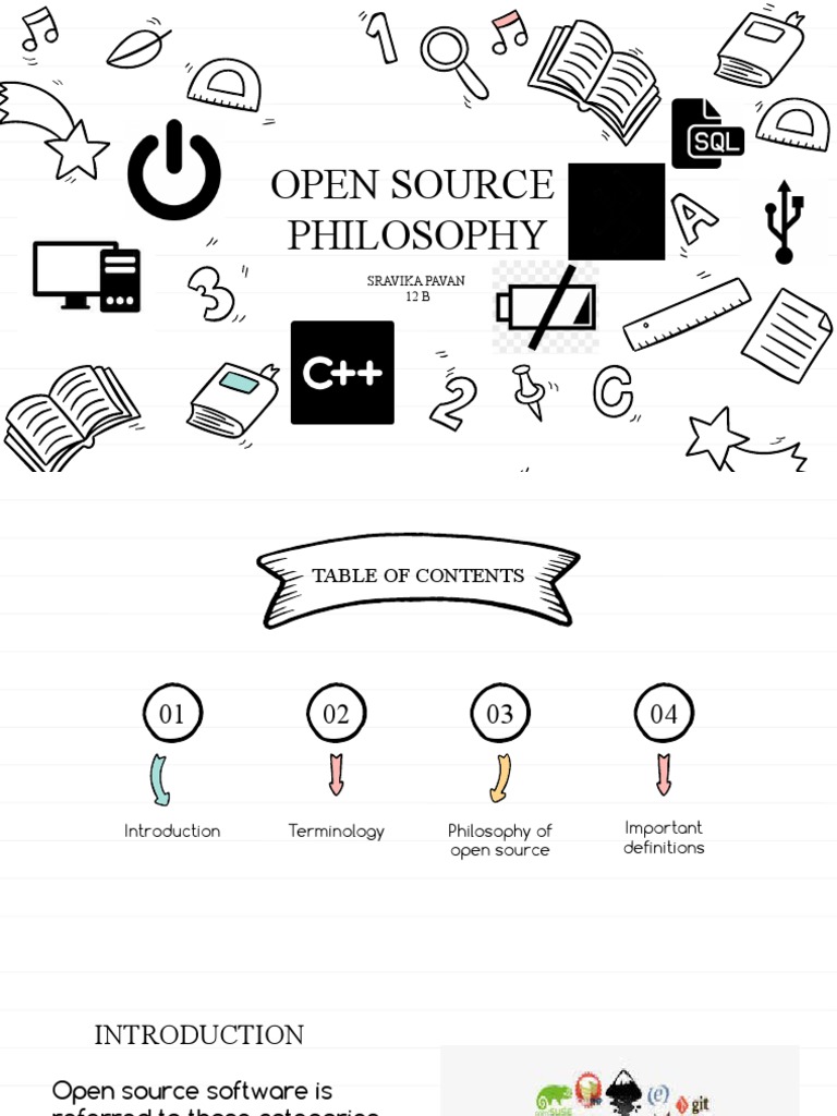 Open Source Philosophy Sravika Pavan 12 B Pdf Free Software Technology Development
