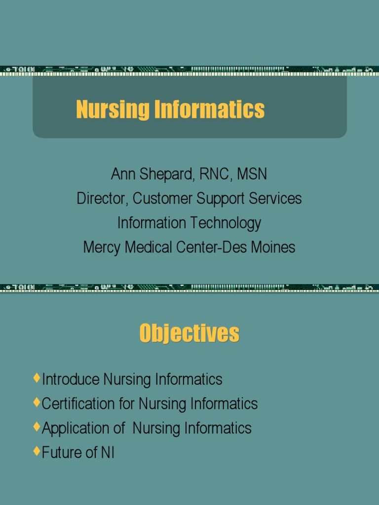 Nursing Informatics Past Present Future | PDF | Health Informatics ...