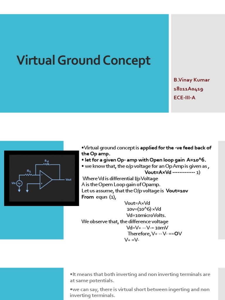 Virtual Ground Concept: B.Vinay Kumar 18211A0419 Ece-Iii-A | PDF
