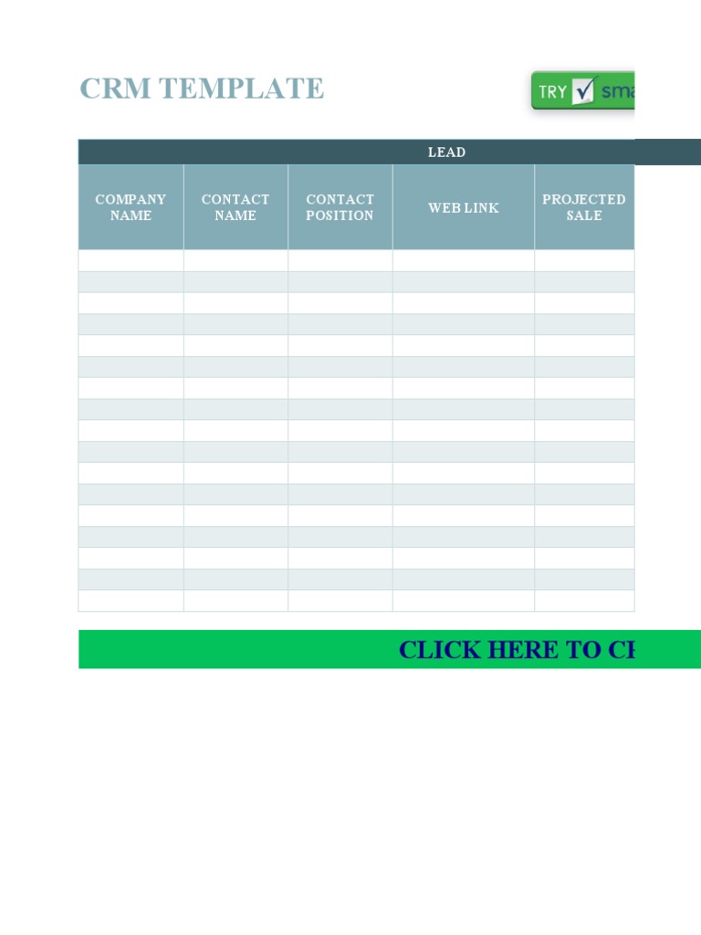 Smartsheet CRM Template Overview | PDF