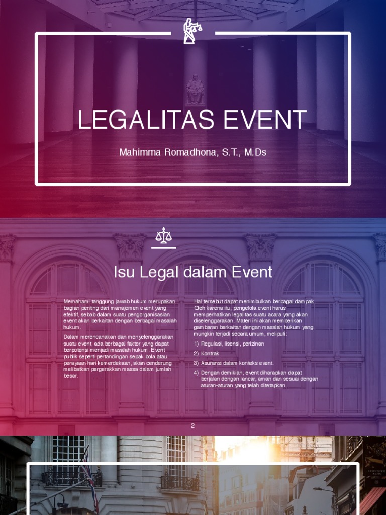 Legalitas dalam Penyelenggaraan Event | PDF