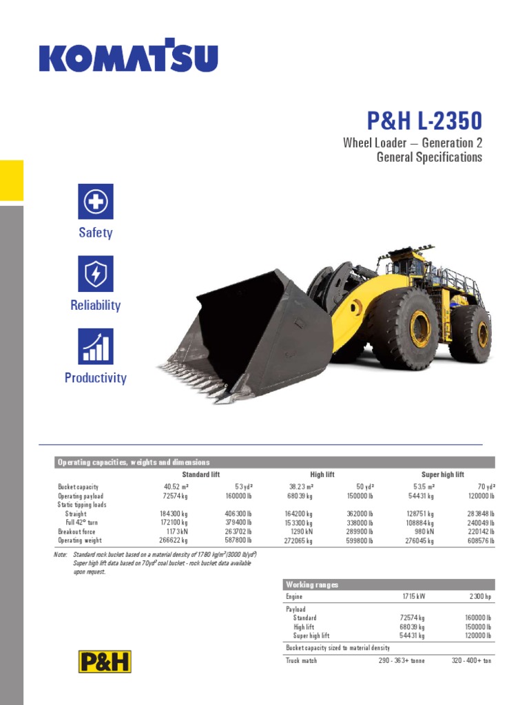 Safety: Wheel Loader - Generation 2 General Specifications | PDF | Engines | Elevator