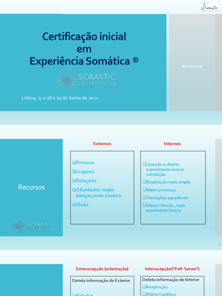 Terapia Somatica Aula2 | PDF | Emoções | Sistema límbico