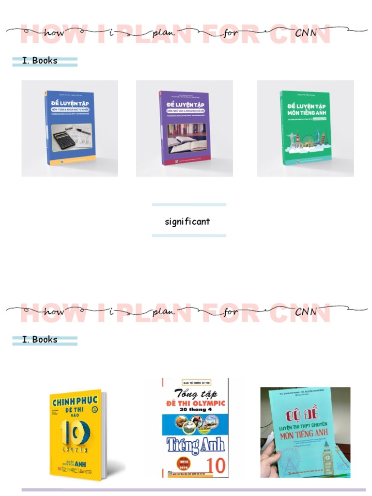 How I Plan For CNN I. Books | PDF | Language Arts & Discipline