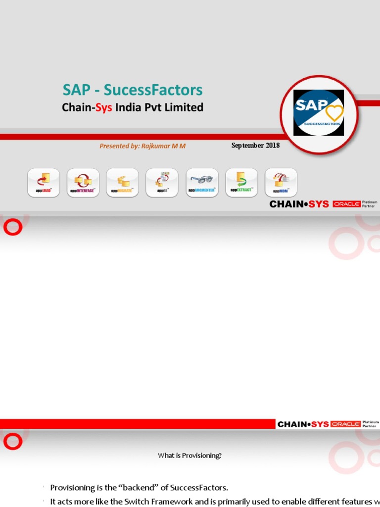 01 SAP-SF Provisioning Setup Demo | PDF