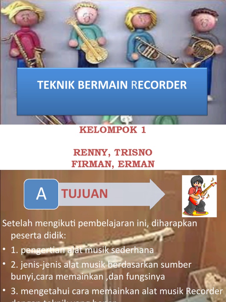 Tehnik Bermain Rekorder | PDF | Seni & Disiplin Bahasa | Seni