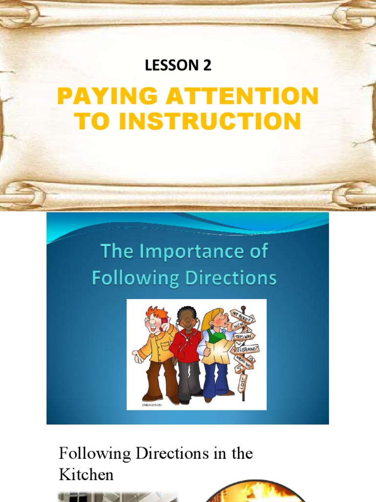 Importance of Following Directions | PDF