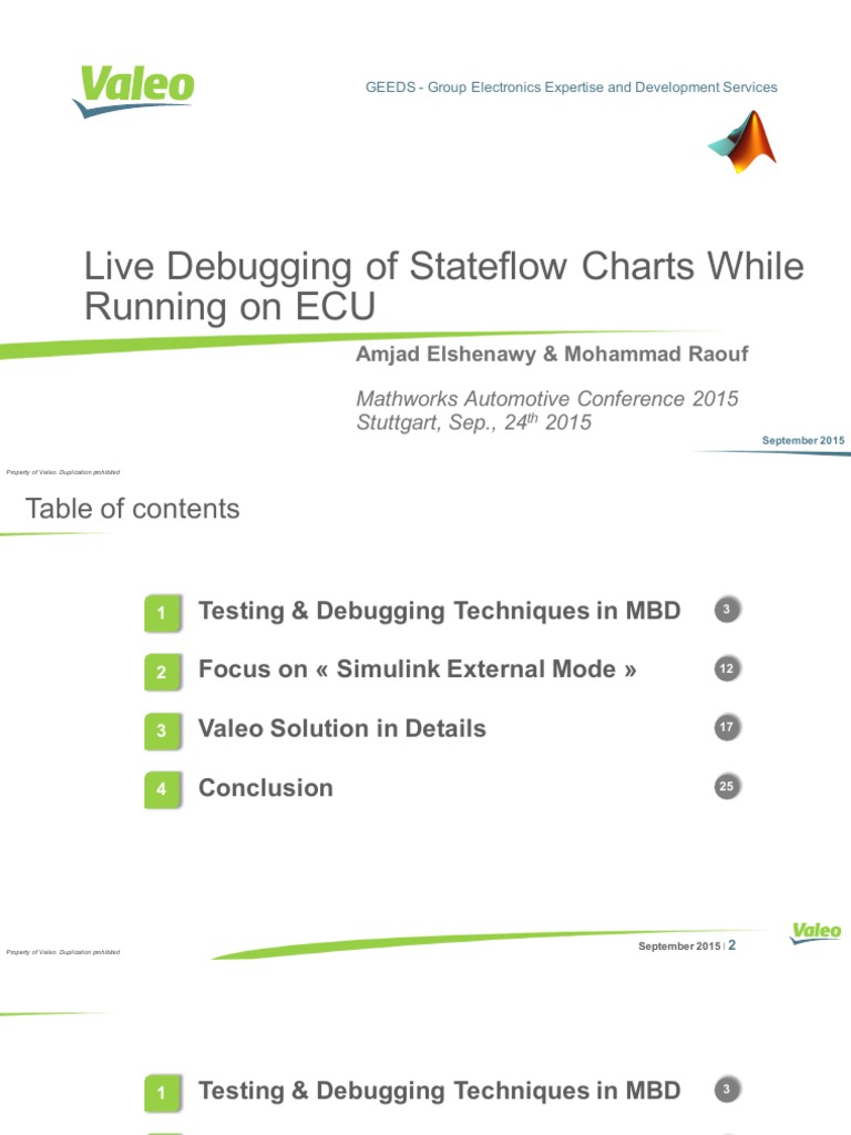 Live Debugging of Stateflow Charts While Running On Ecu | PDF ...