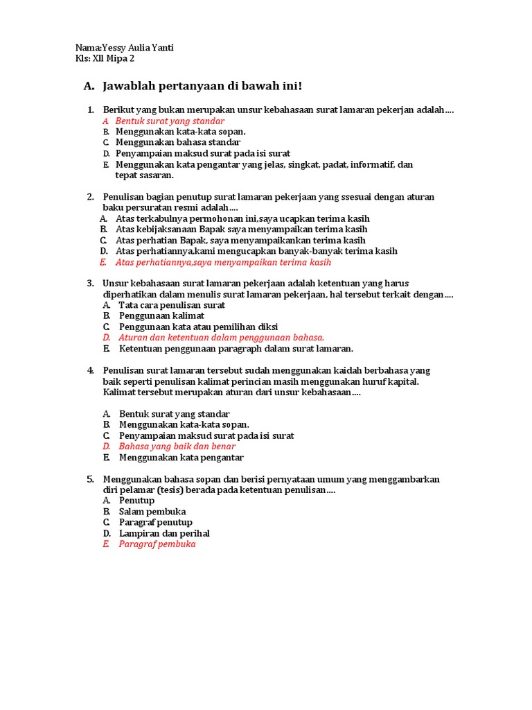 Soal Remedial Dan Pengayaan Uh 1 | PDF