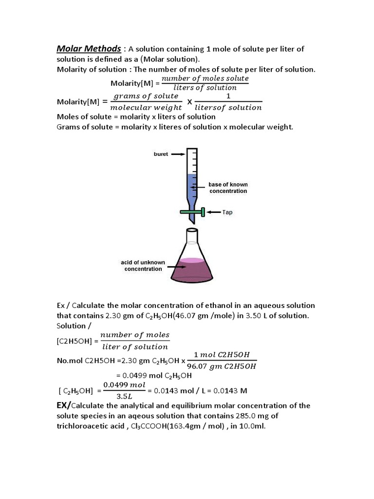 Understanding Normality in Solutions | PDF | Mole (Unit) | Molar ...