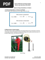 Oil Tanker Cargo Calculations | PDF | Barrel (Unit) | Density