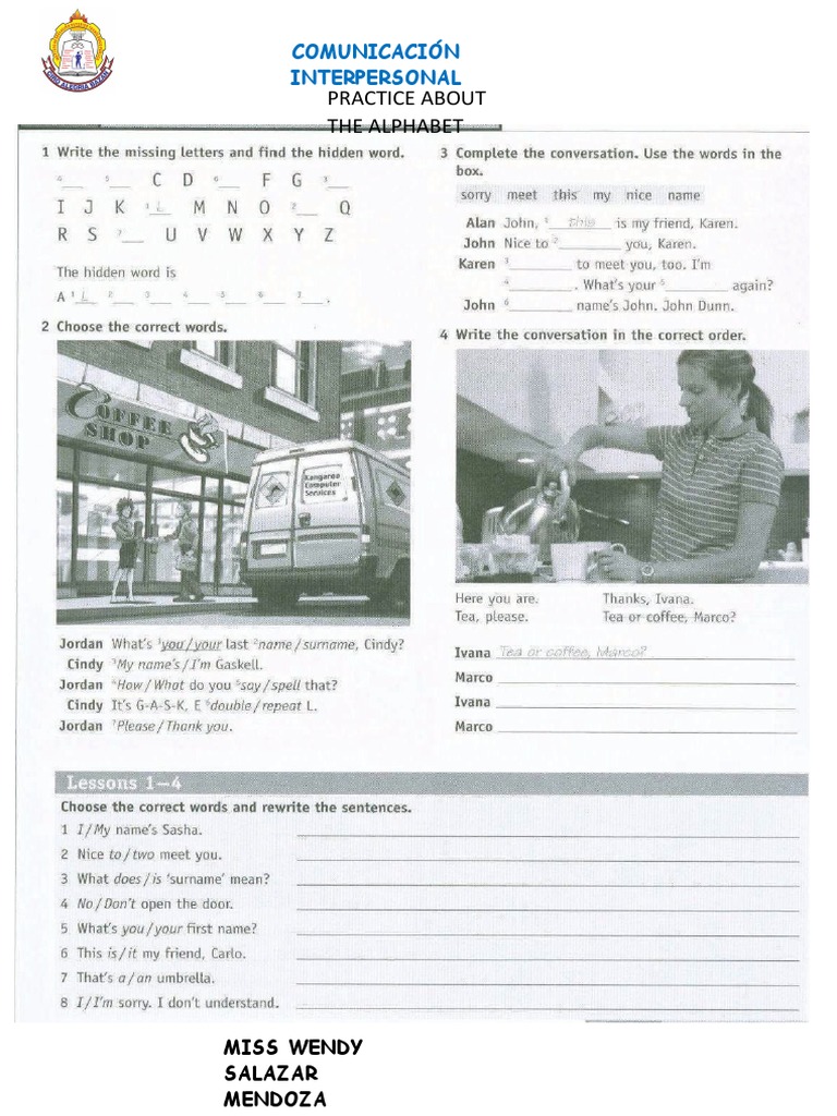 Week 3 The Alphabet Practice | PDF
