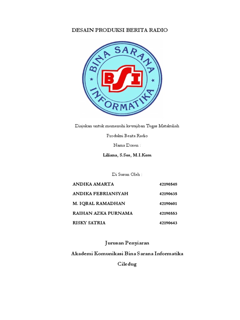 Dispro Radio Siaran | PDF