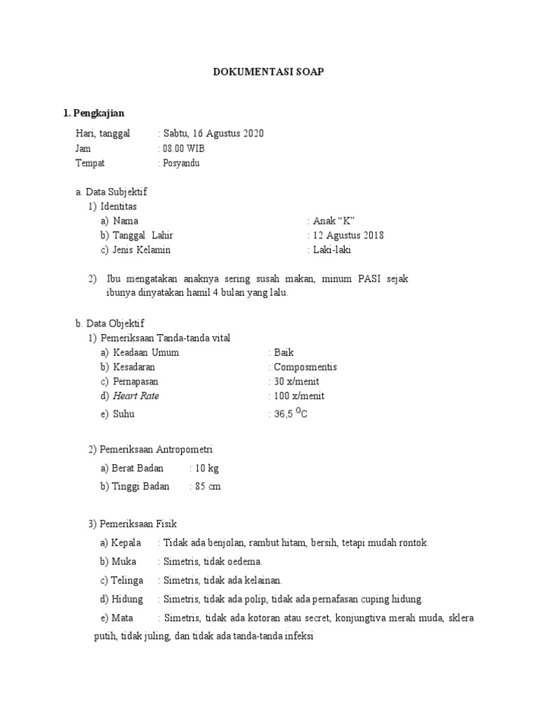 Pengkajian Soap | PDF