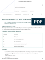 Certificate Criteria For Ioqm 2025 | PDF