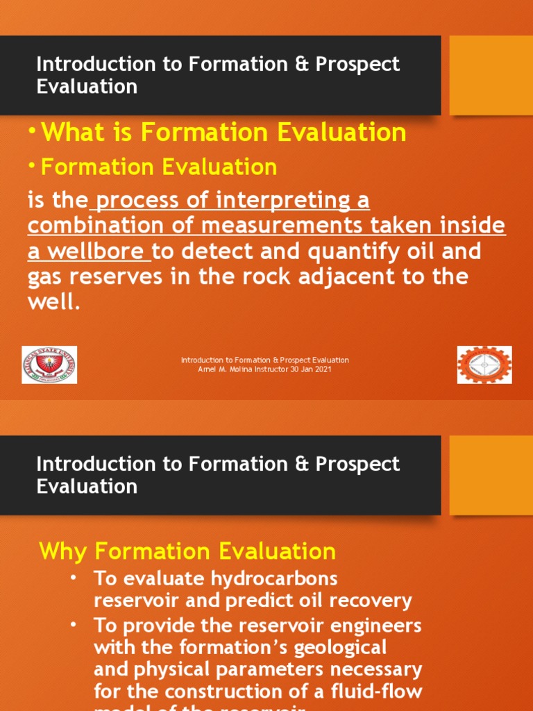 Lecture 1 Introduction To Formation Evaluation | PDF | Chemical ...