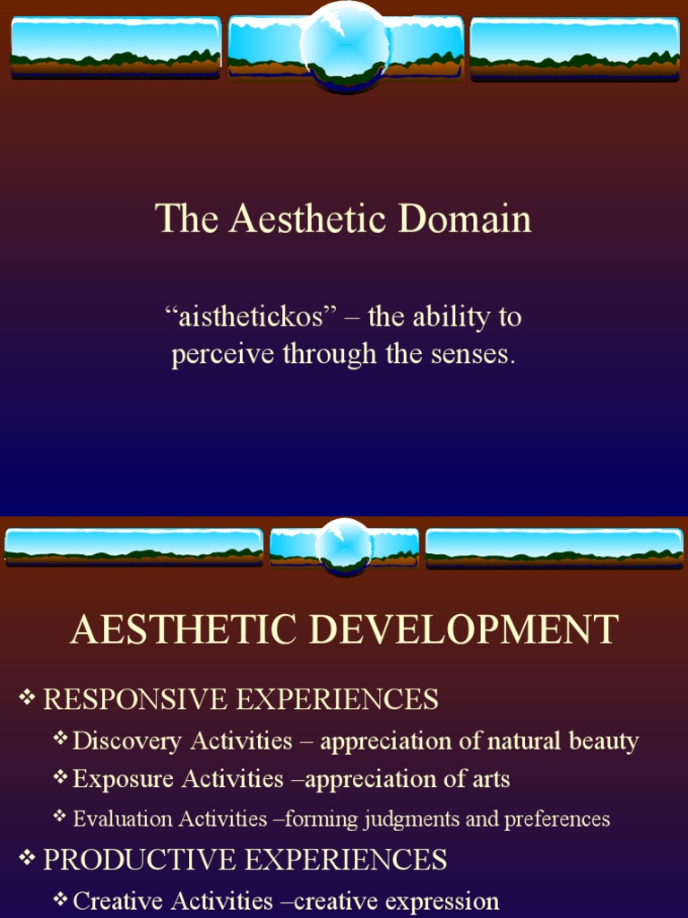 Strategies for Aesthetic Development | PDF | Aesthetics | Experience