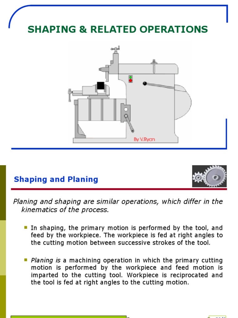 Shaping - Production Process - Realated Operations | PDF | Machining ...