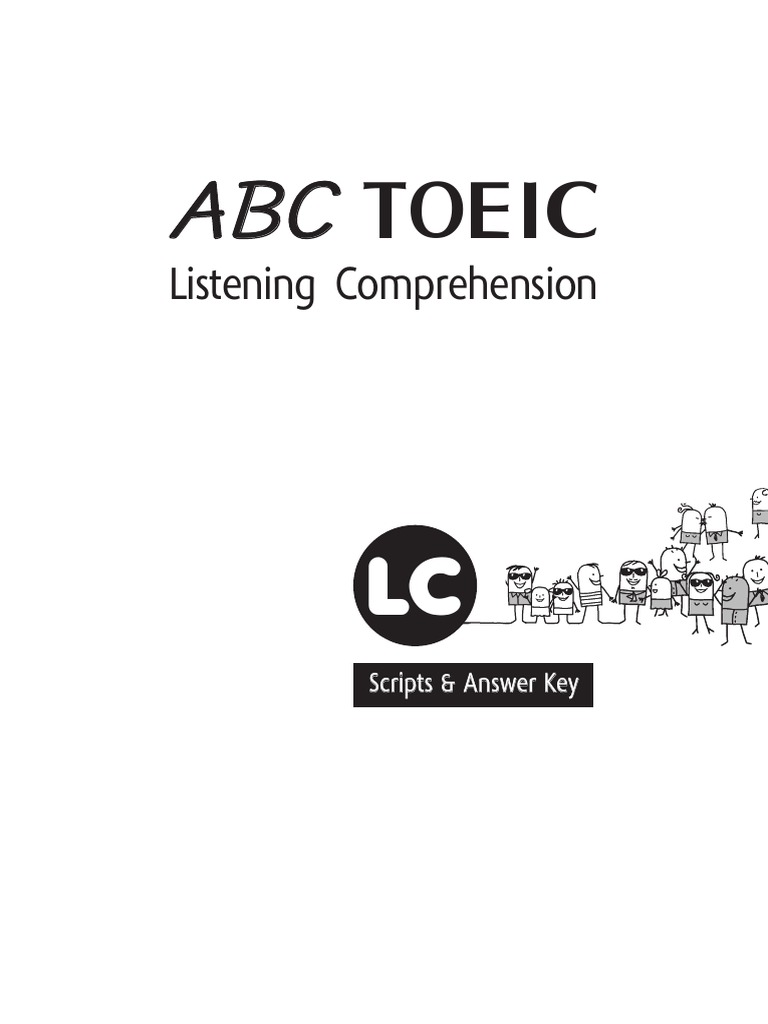 ABC TOEIC Listening Comprehension Scripts & Answer Key | PDF