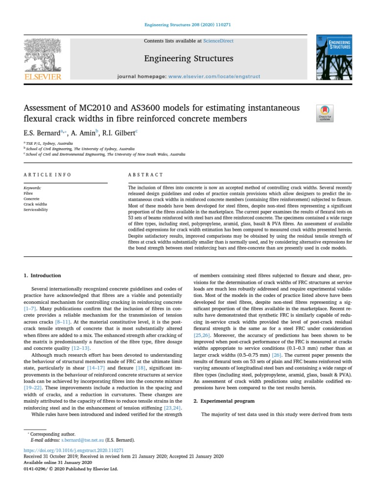 Assessment of MC2010 and AS3600 Models For Estimating Instantaneous ...