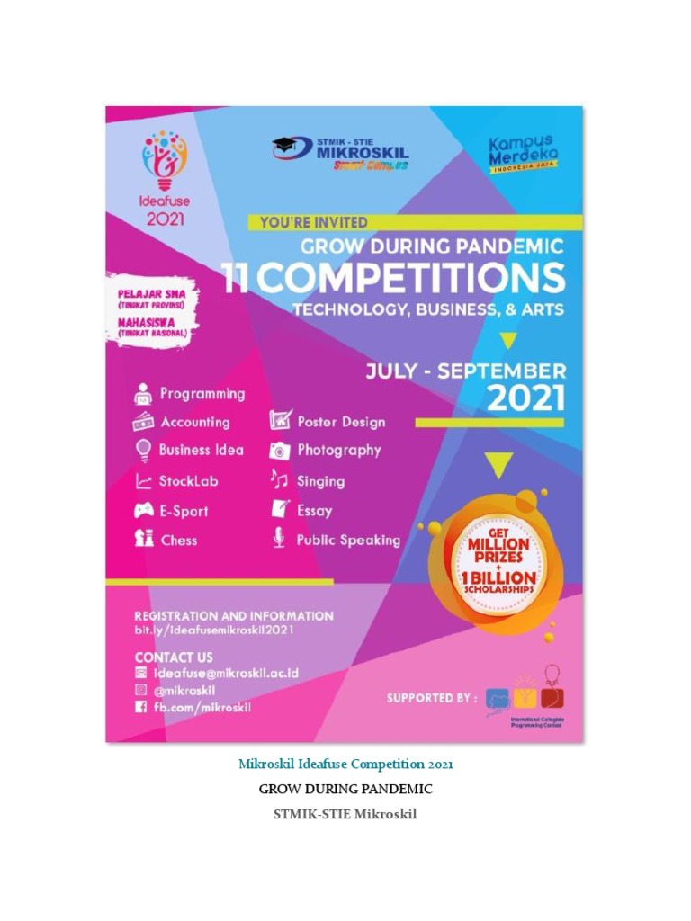 Buku Panduan Mikroskil Ideafuse Competition 2021 STMIK-STIE Mikroskil ...