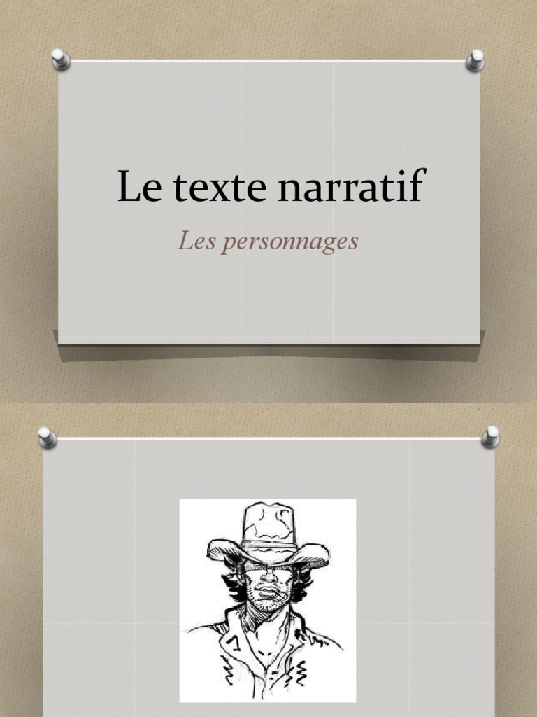 Les Personnage Texte Narratif | PDF