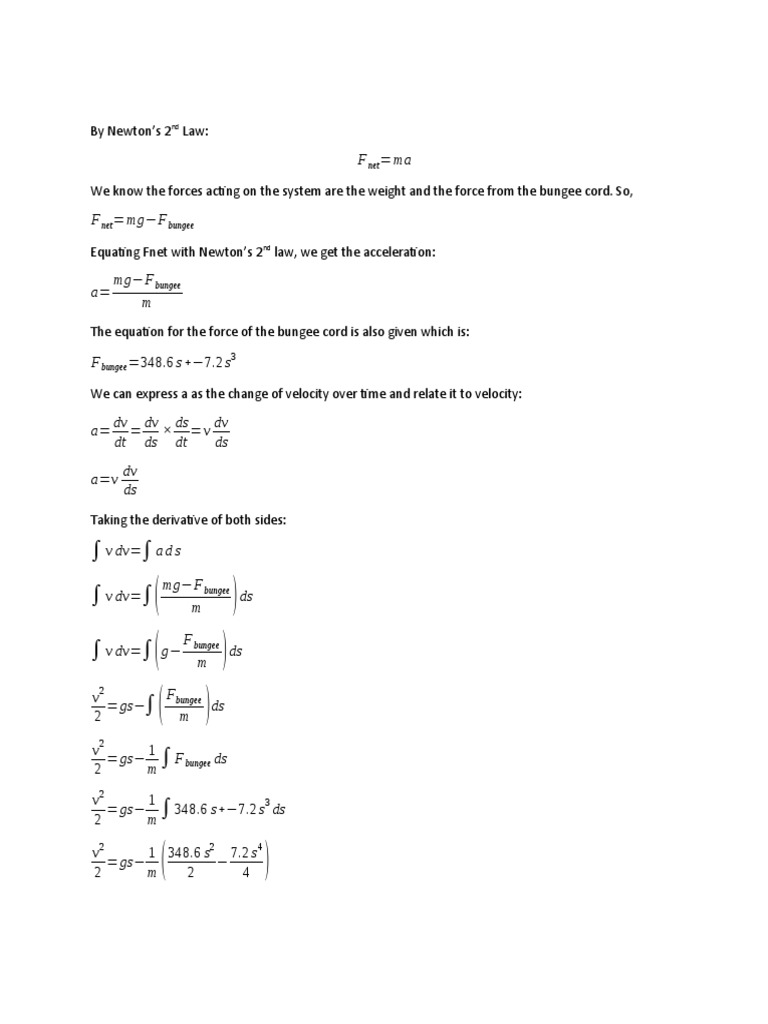Bungee | PDF | Science & Mathematics