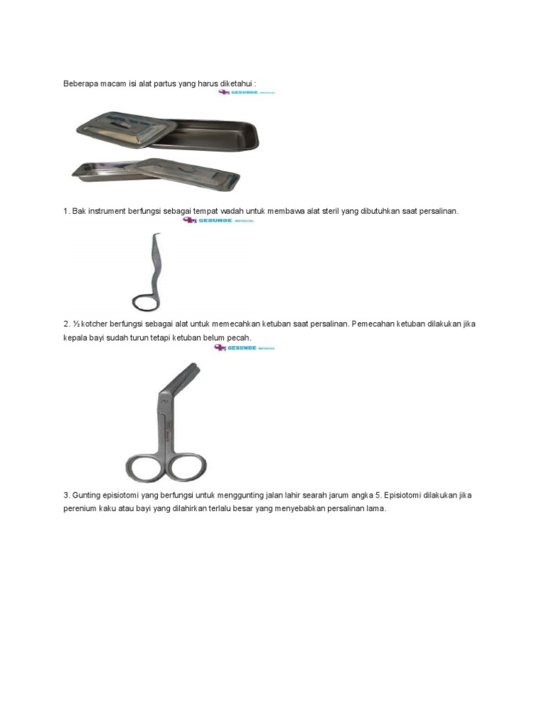 Alat Partus | PDF | Ilmu Sosial | Kesehatan Holistik