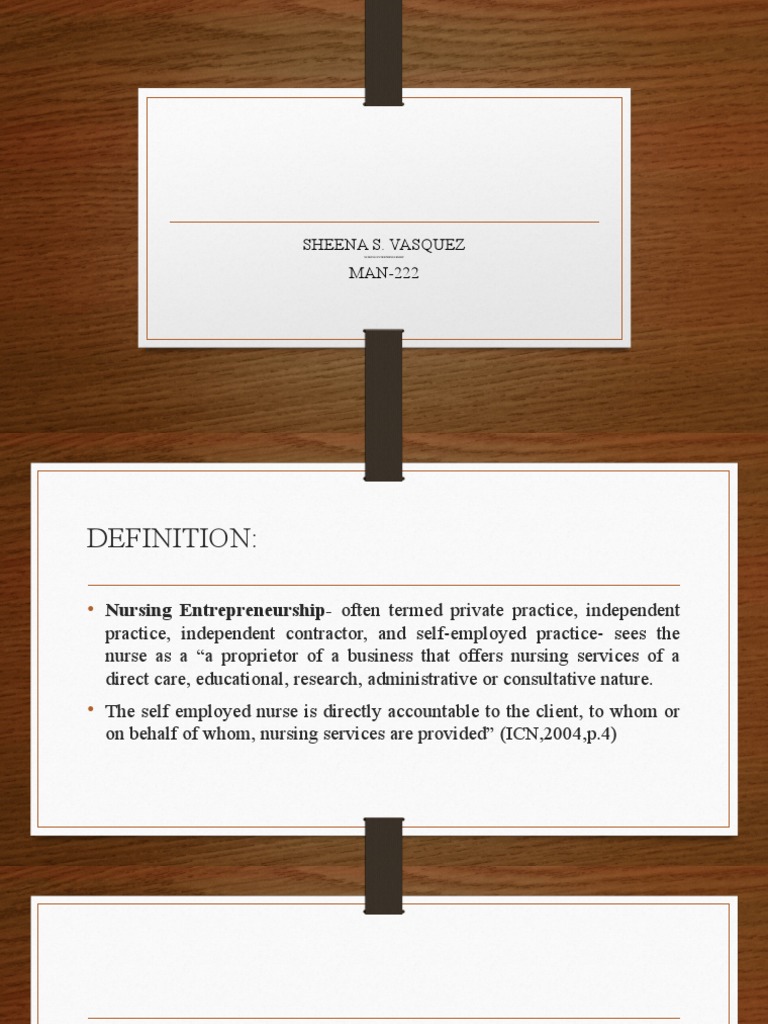 Nursing Entrep | PDF | Entrepreneurship | Nursing