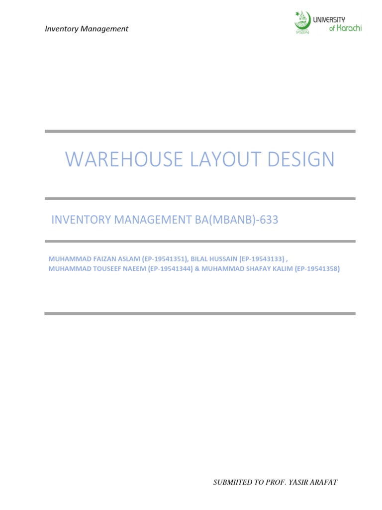 Warehouse Layout Design for Inventory Management | PDF | Logistics ...