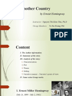 Hemingway's "In Another Country" Analysis | PDF | Social Alienation
